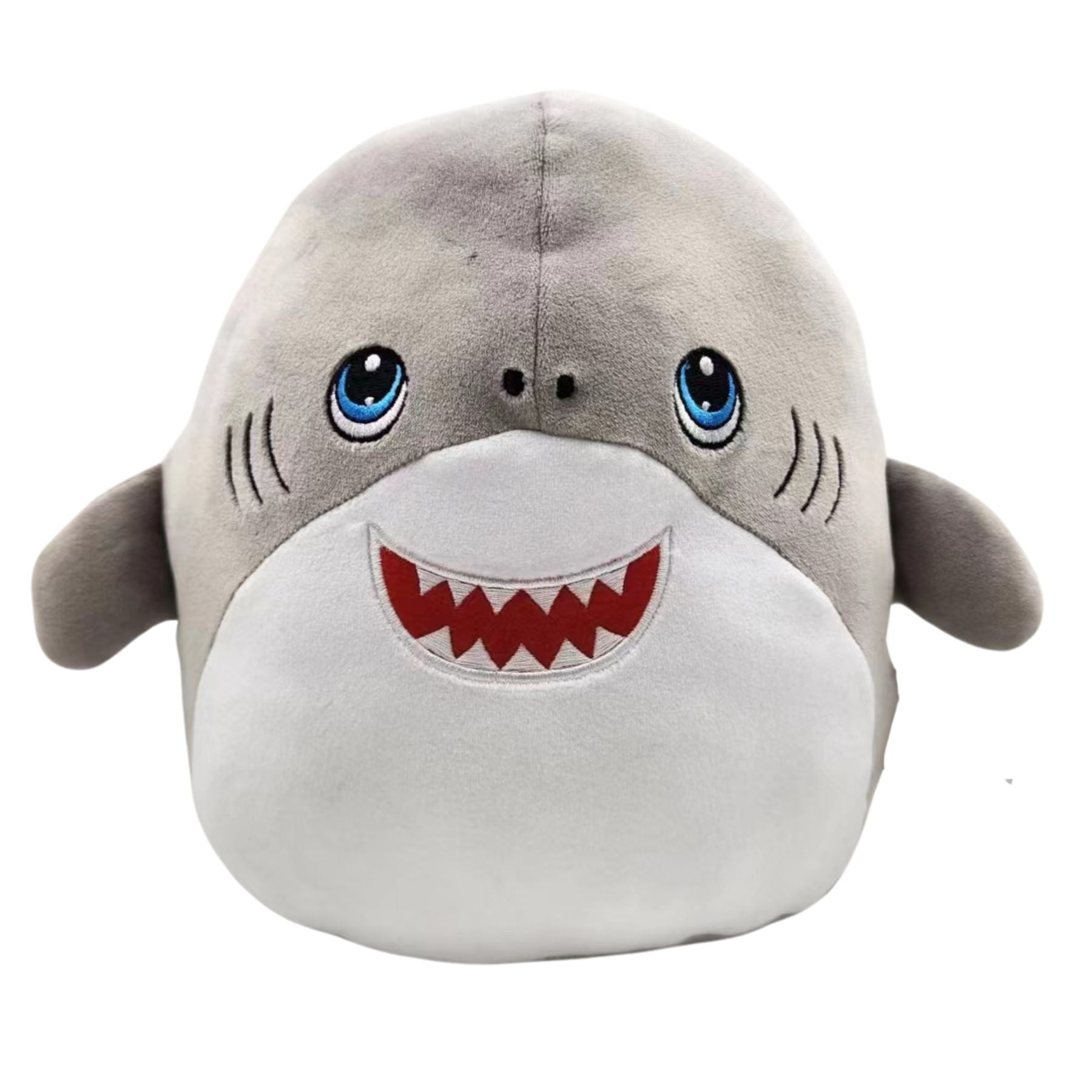 9" Finley the Shark Puff Plushie – Soft Stuff Creations